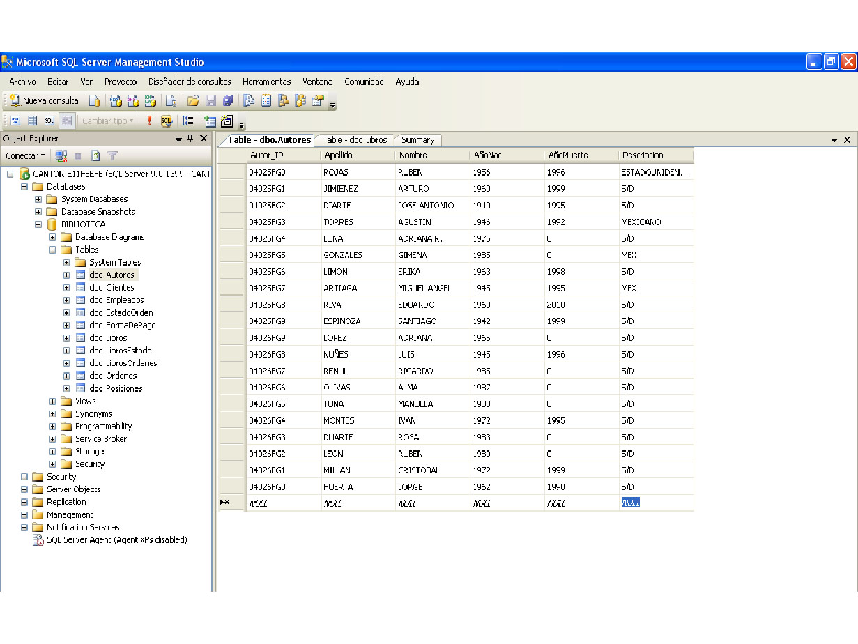 Base De Datos 2 Evidencia 3 Llenar Con Registros Las Tablas De La Actividad 1