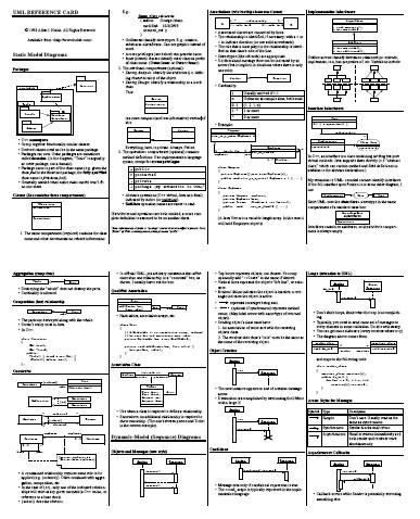 !Computer Engineers!: UML Sticky Notes for a Quick Reference!!!
