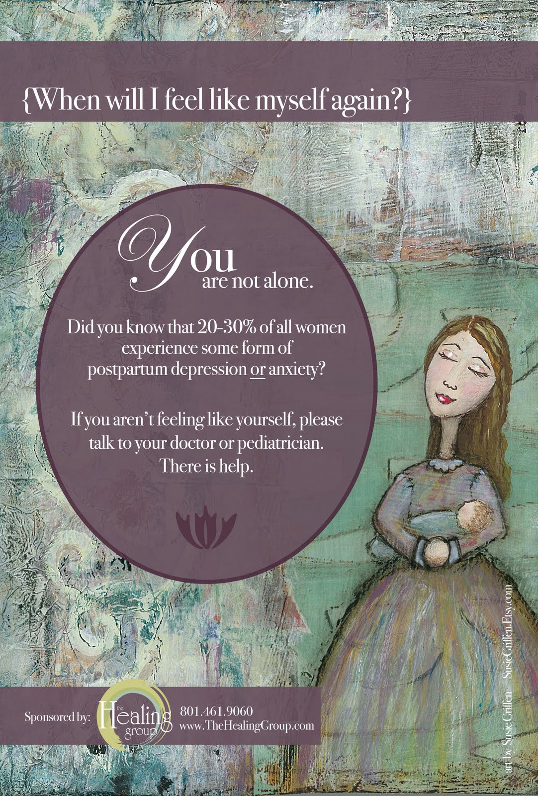 The Healing Group: It's Here! New Postpartum Depression Awareness Poster