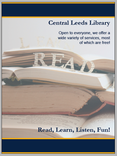 FMP: Leeds Library Promotional Campaign - Leaflet/Flyer Development