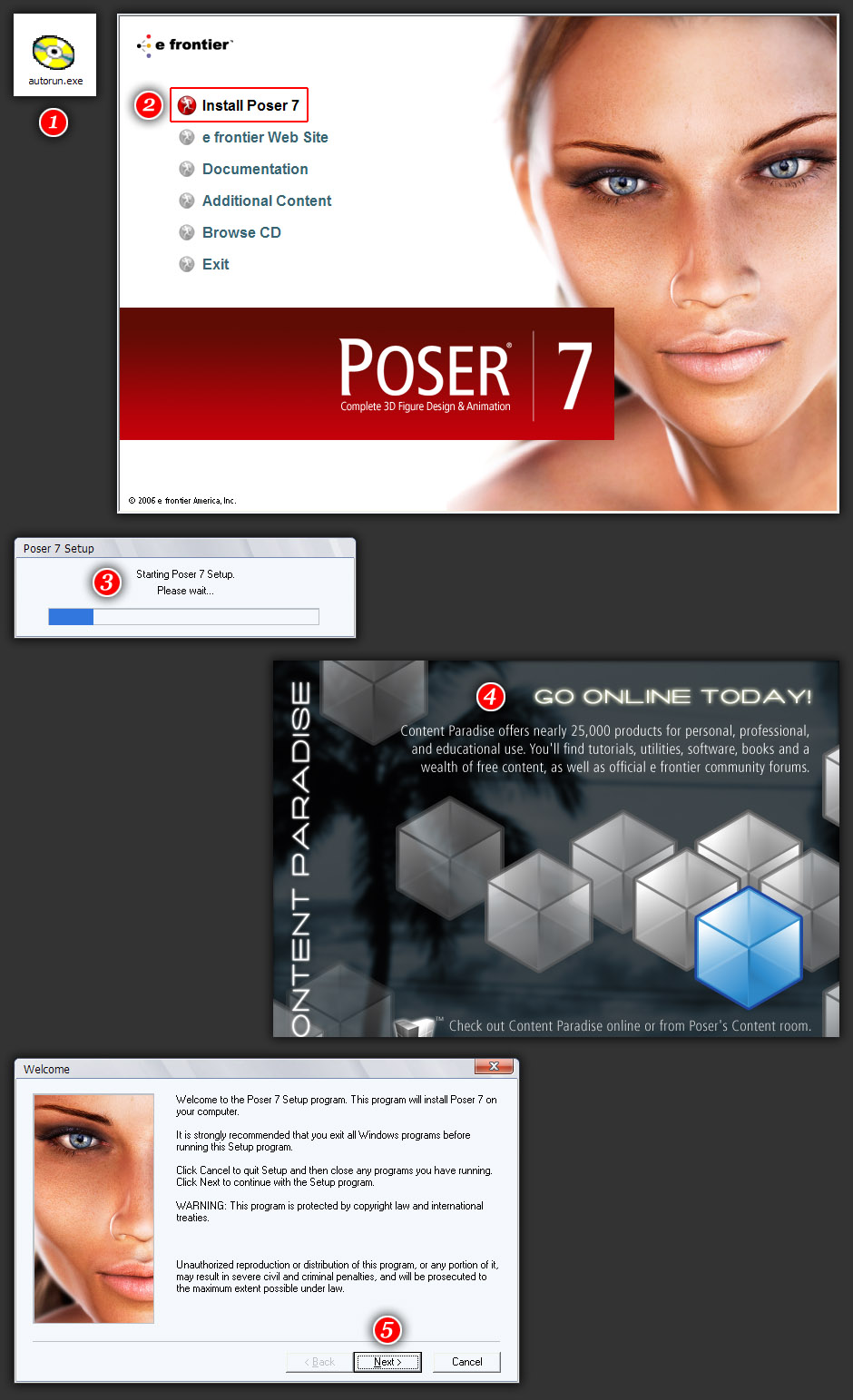 Poser 7 setup room - notestwist