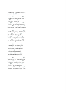 My Favorite Songs: Dandansoy lyrics and chords