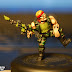 Black/Red painting studio: Catachan tank commander