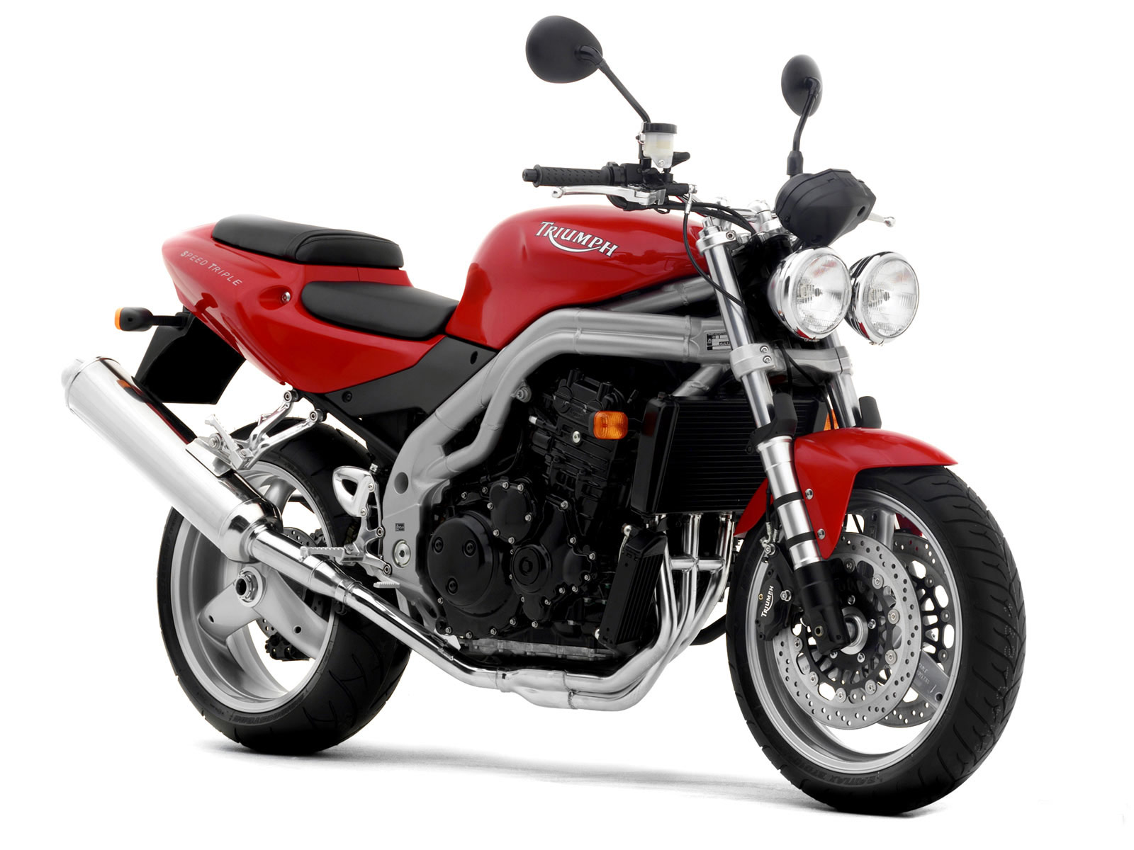 2004 TRIUMPH Speed Triple Motorcycle Desktop Wallpaper