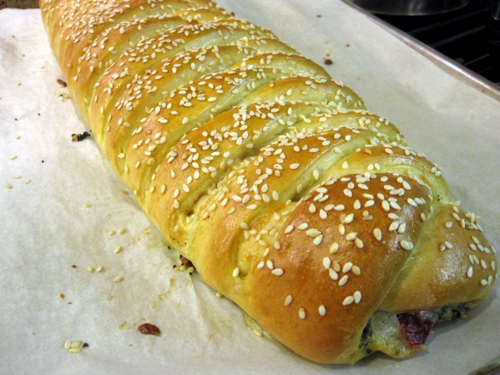 Happy Go Marni: White, Red, and Green Italian Braid Featuring a Pesto ...