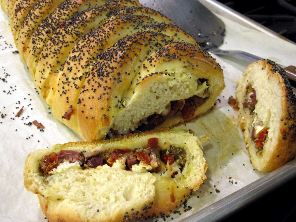 Happy Go Marni: White, Red, and Green Italian Braid Featuring a Pesto ...