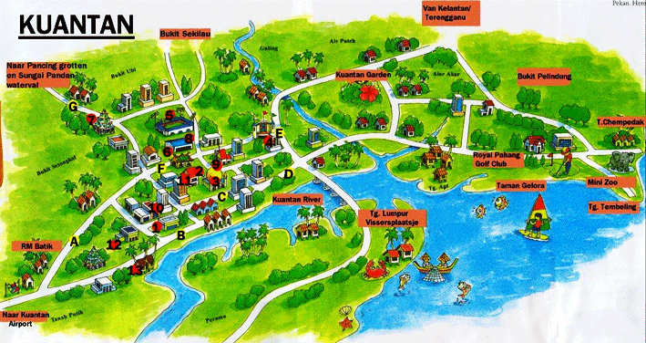 Simple life in Kuantan: Town Map