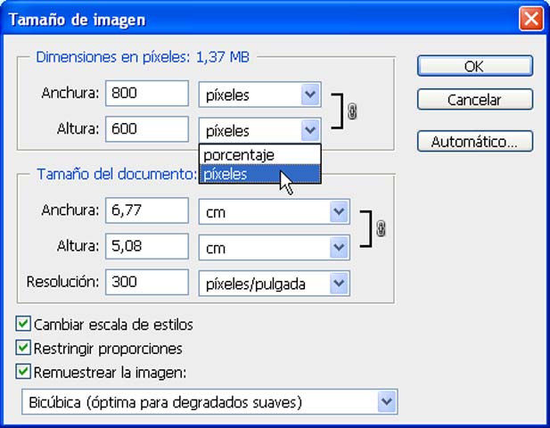Crea Tu Mundo: Cómo? Ajustar el tamaño y ppp (píxeles por pulgada) en ...