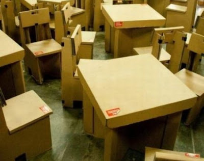 Perabot Restoran Dari Karton Sheet | Kotak Karton Gelombang