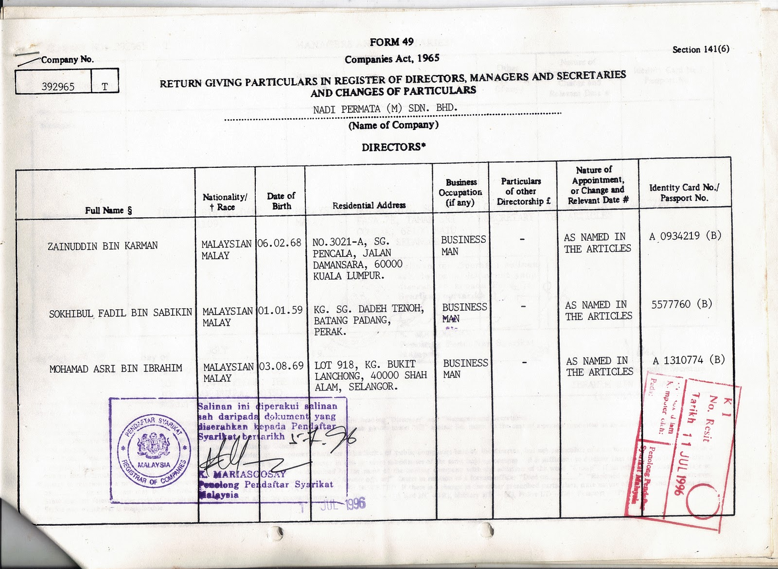 .: NADI PERMATA (M) SDN.BHD.