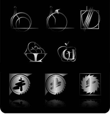 Fun Photo Editor: Stock Vector - Black Logos