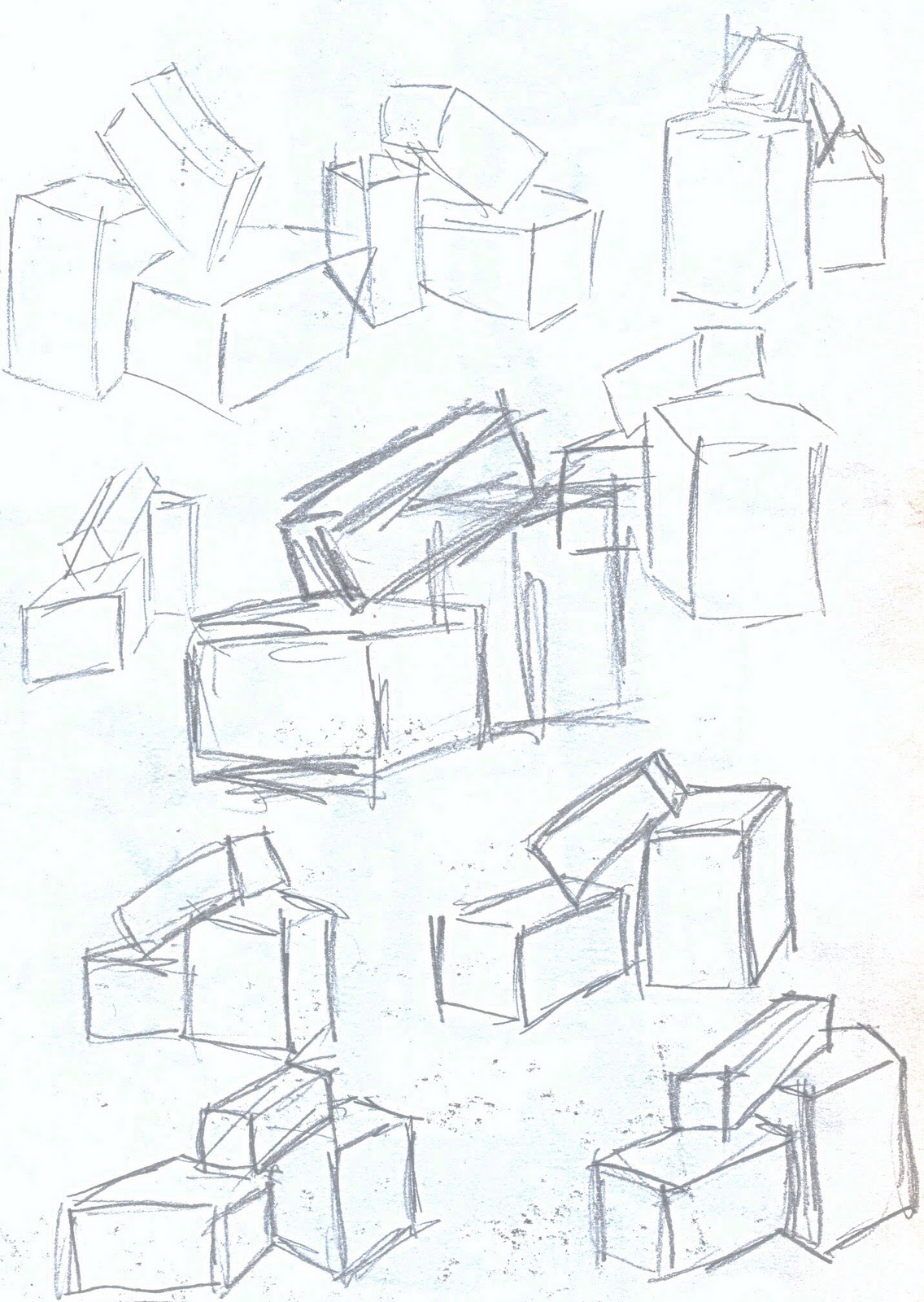 Contact RIzzI..: Life Drawing- More Boxes and Shading