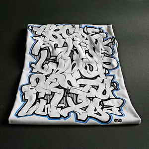 Graffiti Art: Create Graffiti Alphabet Letters A-Z in the T-Shirts