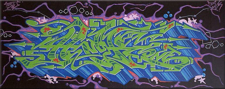 Grafiti New Most: Hek on Graffiti Canvas | Graffiti Wildstyle