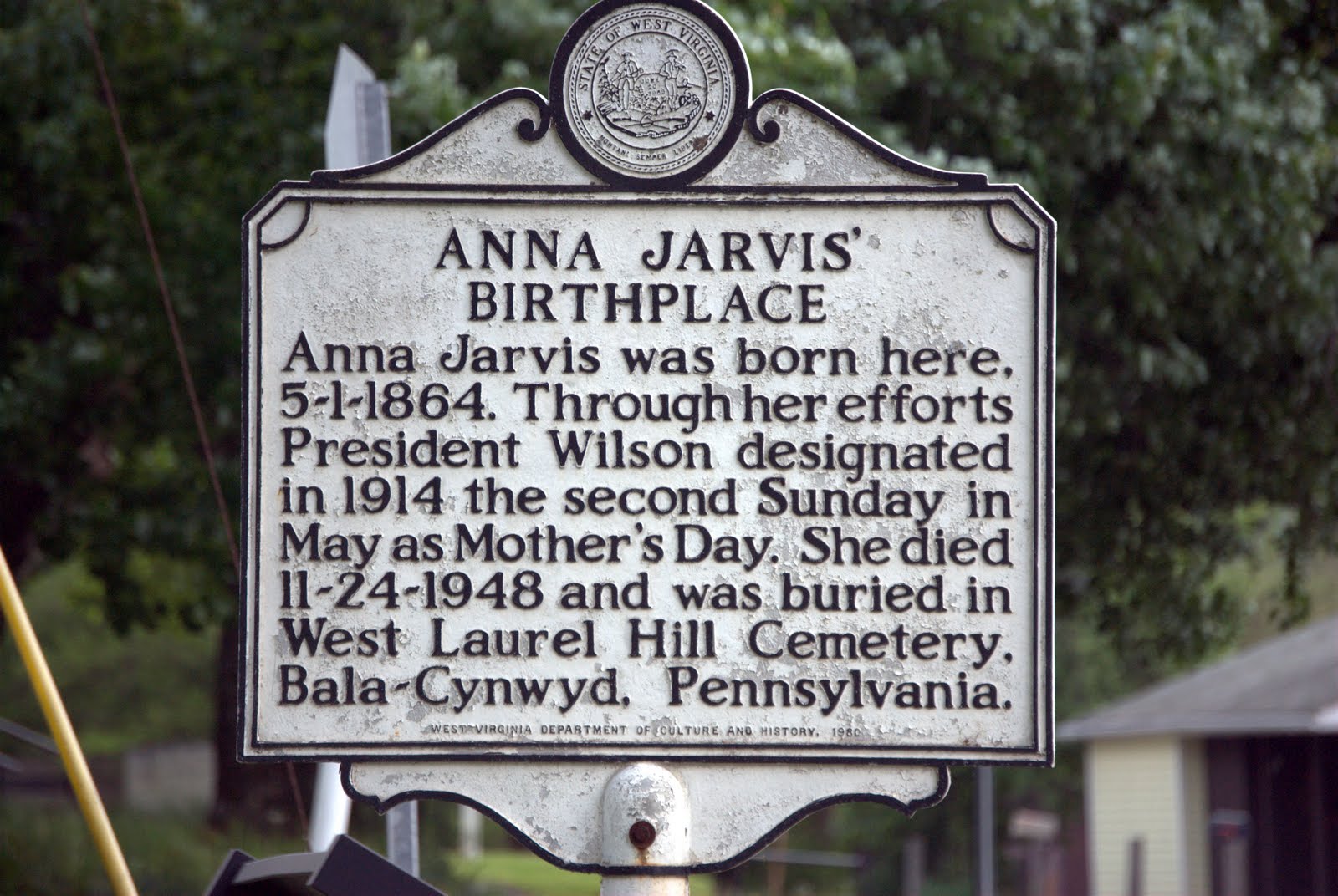Travelin' West Virginia: The Anna Jarvis Birthplace Museum, Webster
