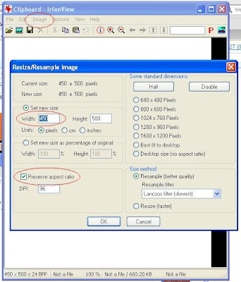 Photo Editors: Resize images with Irfanview
