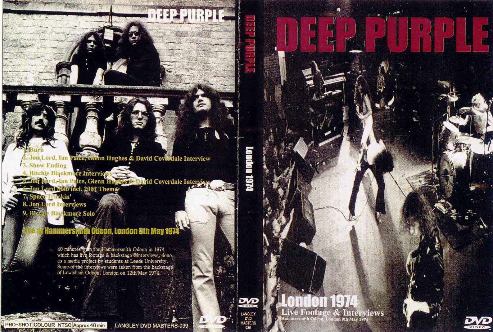 BANCA DO ROCK Rock Concert DVD: 1217 - DVD DEEP PURPLE 1974 - BOOTLEG