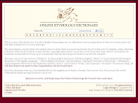 Prof. Leonardo's Links: Online Etymology Dictionary