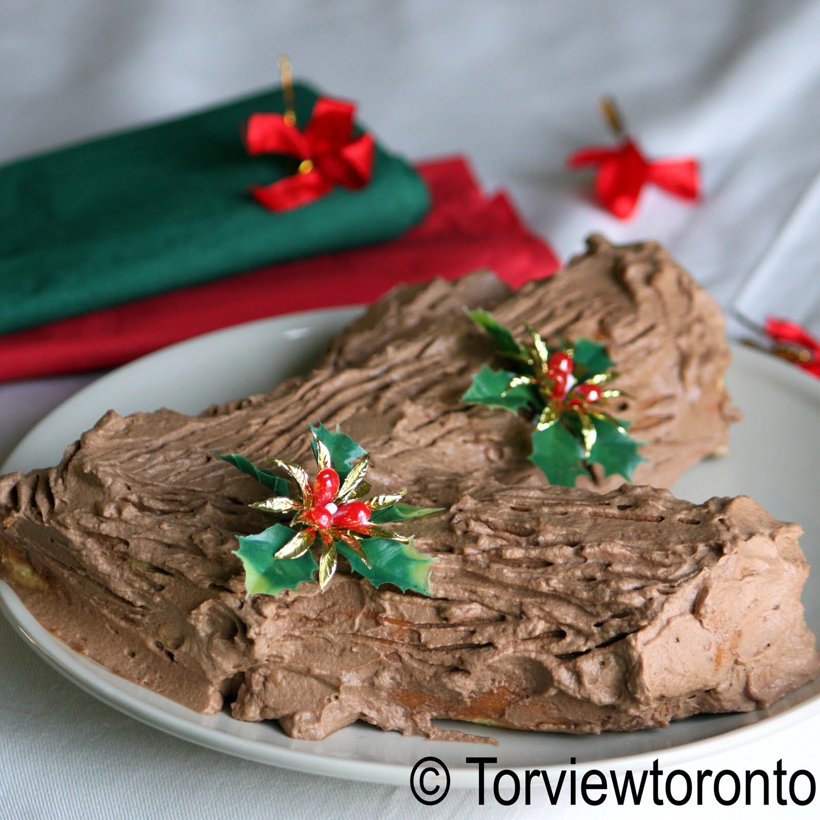Torviewtoronto: Log cake and candy cane