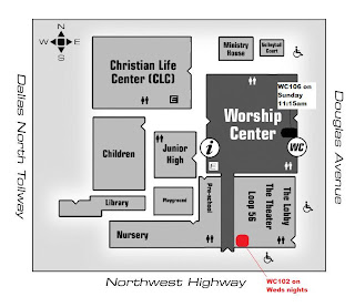 Northwest Bible Church small group: Directions/Map of small group rooms ...