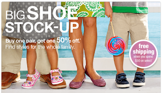 Target Shoe Sale! Buy One, Get One 50% off!