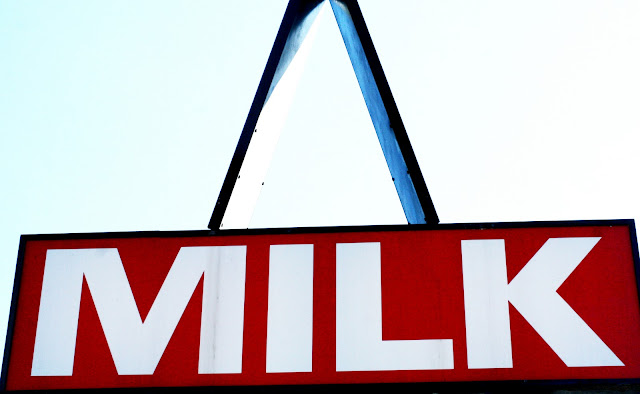 Picnics in the Park: Happiness Is: finding an old MILK sign