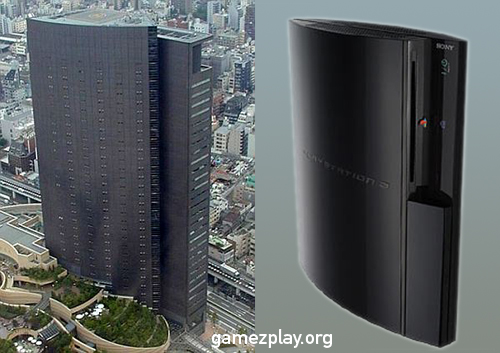 This office block looks like a PlayStation 3 console. Built in Mamba ...