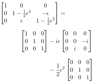 La Mecánica Cuántica: La matriz generadora de rotación
