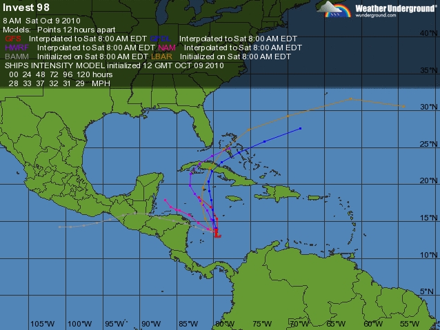 Roatan Rag: Low Pressure System 98L