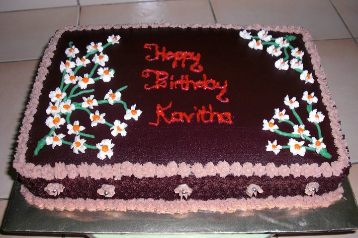 JK Home Bakes: Rectangle Chocolate Cake with Chocolate Icing