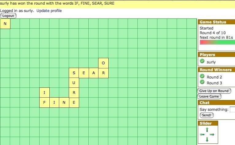 Bananagrammer: Online Speed Scrabble: a review