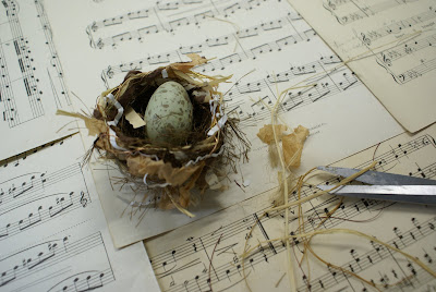 Quill Cottage: Completed Nest Assemblage and Fiber Bird's Nest Tutorial