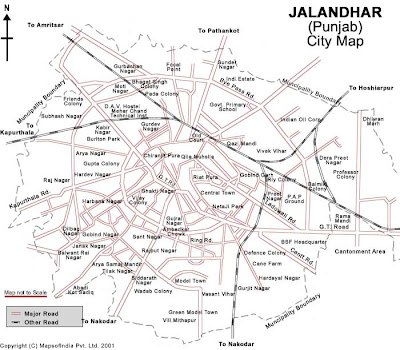 ALL ABOUT JALANDHAR CITY: MAPS OF JALANDHAR