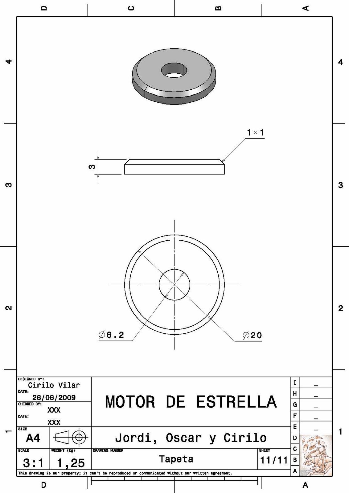 Planos ...con ciri: MOTOR DE ESTRELLA