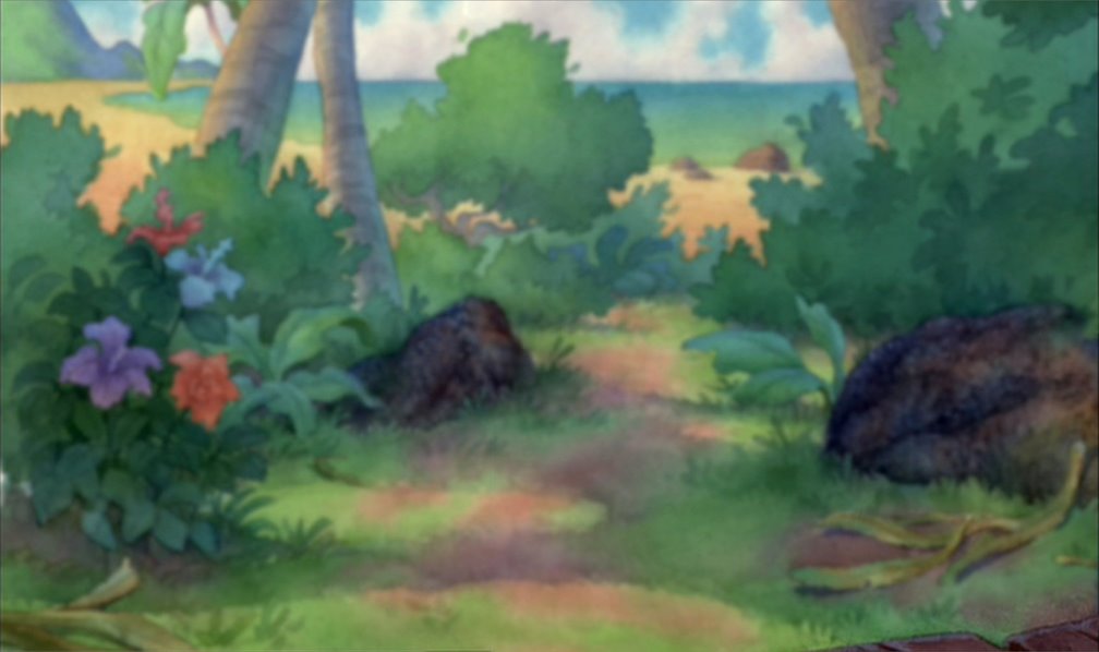 la magia de la animación: Lilo y Stitch. Escenarios