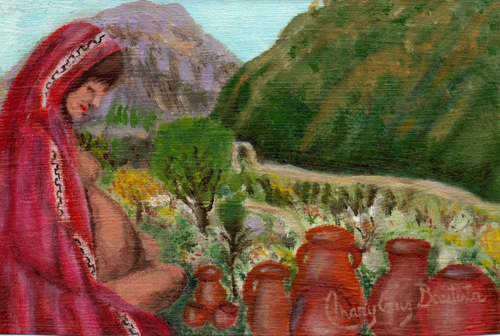 International Mail Art Project About Women: MARIA CRUZ BAUTISTA(162)