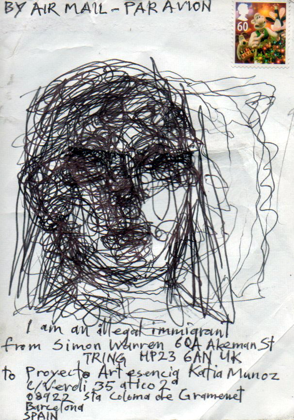 International Mail Art Project About Women: SIMON WARREN (102)