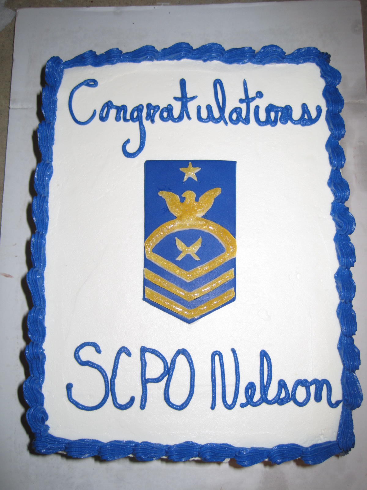Something To Cake About!: Navy Promotion Cake