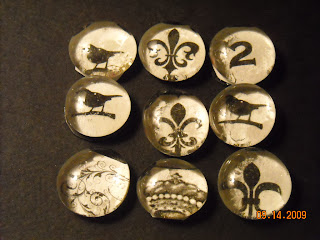 2 Brown Eyed Beauties: glass bead push pins