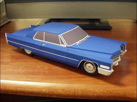 Papercraft - 1966 Cadillac Coupe de Ville - Papercraft4u | Free ...