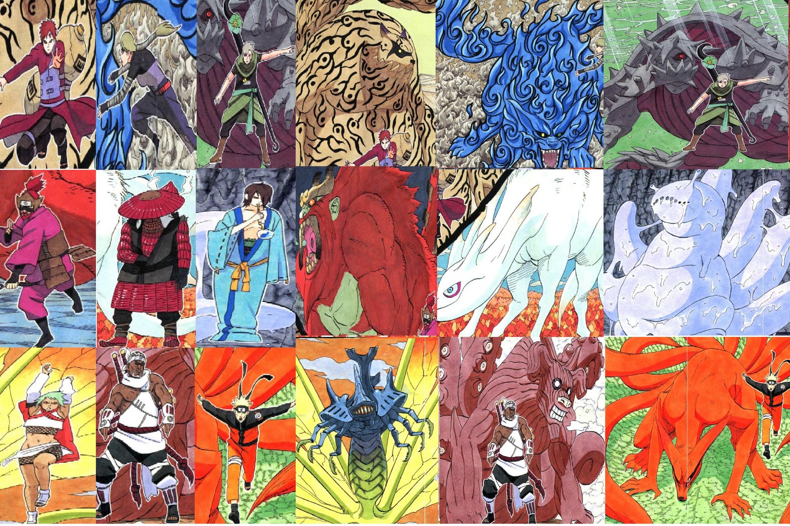 Naruto EH PHoda: As Famosas Nove Bijuus do Naruto