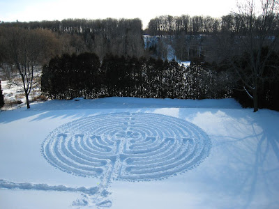 Carleton Place Community Labyrinth: Labyrinth in the Snow