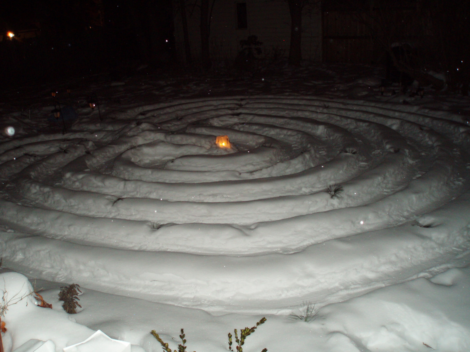 Carleton Place Community Labyrinth: Labyrinth in the Snow