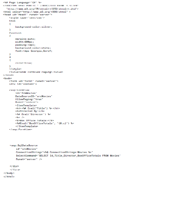 ASP.NET: Using the DetailsView and FormView Controls ASP.NET: Using the DetailsView and FormView Controls