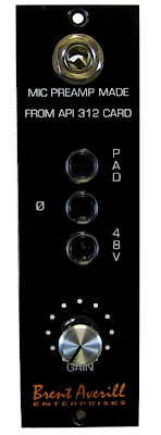 META PREAMPS & EQ's: Brent Averill 312-Vintage API Card w/115K-E LOC:US