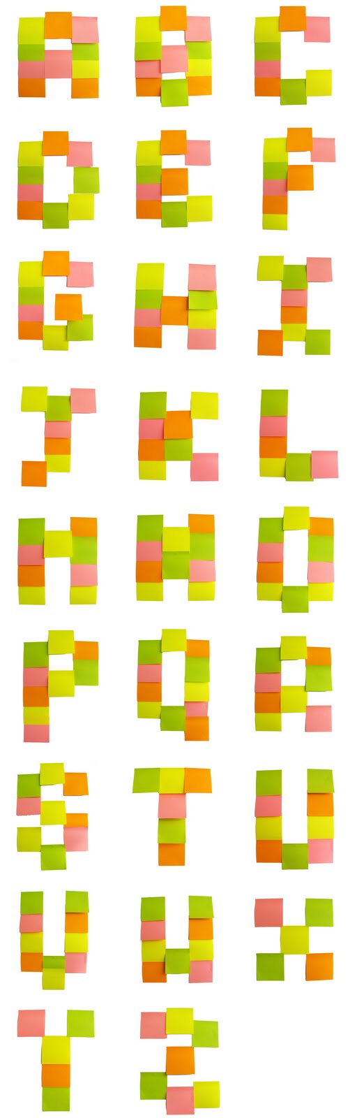 AMY GOODING: Post It Note Typography