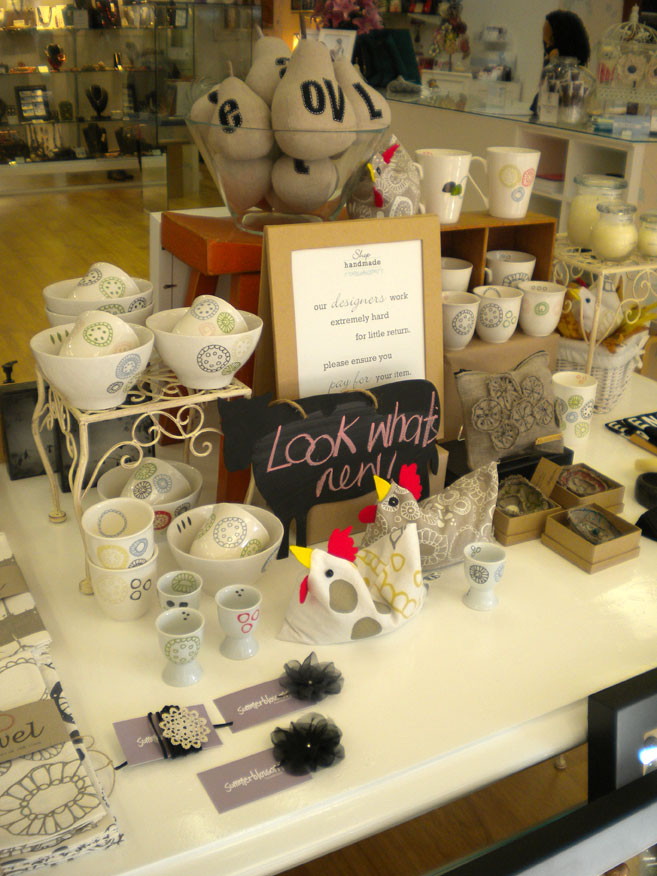 third bird: New Shop Handmade display