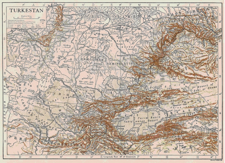 PERGURUAN BELADIRI ISLAMI: PETA SEJARAH TURKISTAN TIMUR