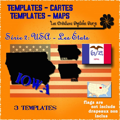 Les Creations Digitales Dorys: FREEBIE - IOWA State Template and Mini ...