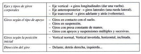 Habilidades Motrices Básicas Giros: Definición de GIROS y sus tipos.